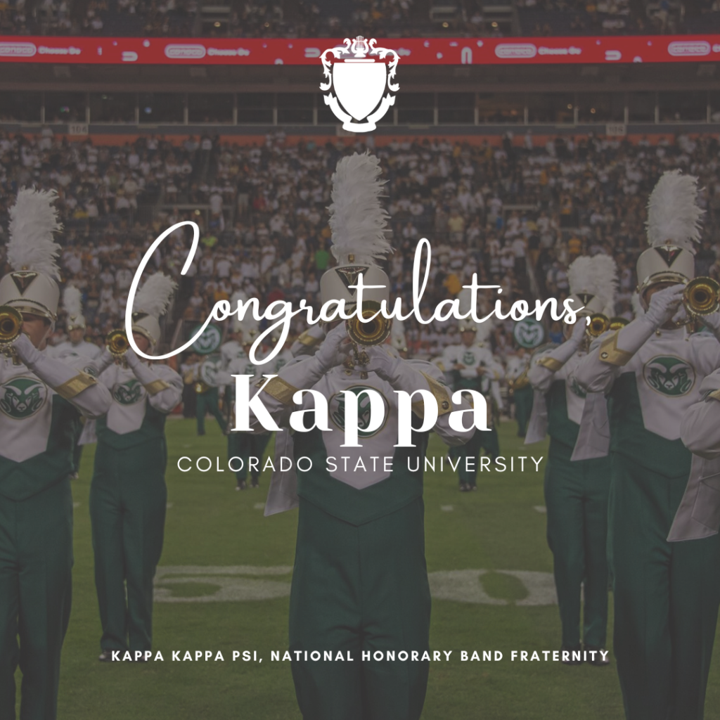 Spring 2023 - Announcement of Chapter Installations - Kappa Kappa Psi